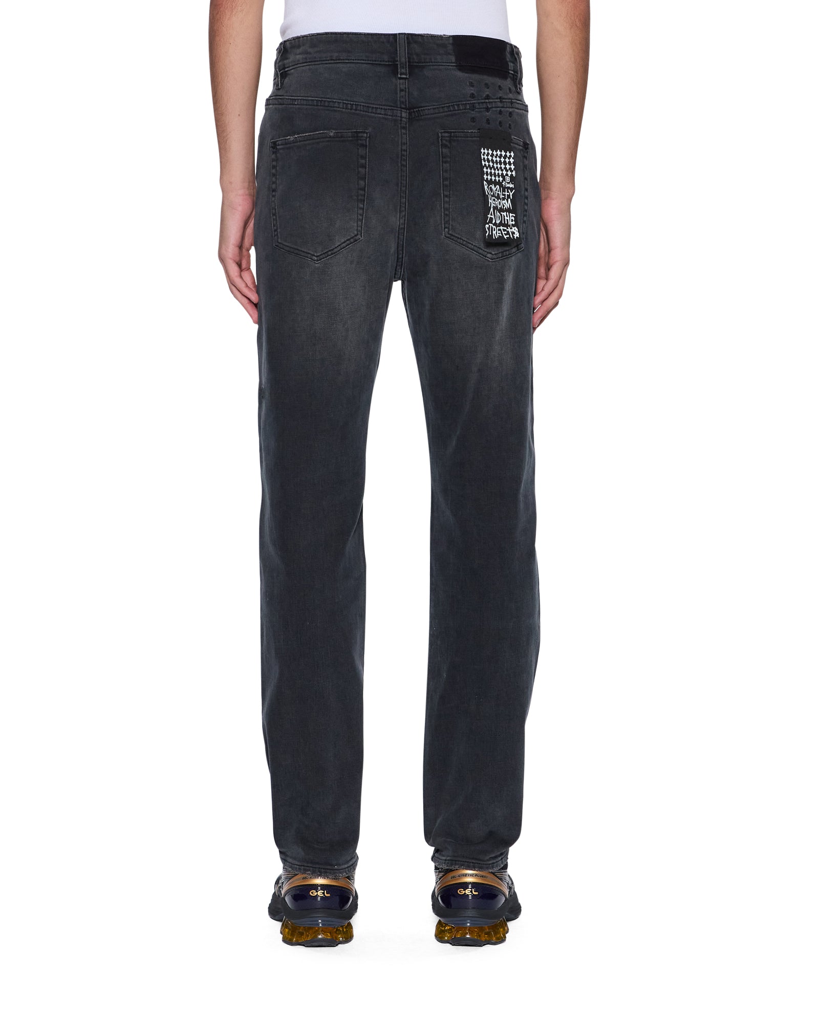 Mens Hazlow 3rd Degree Black Straight Denim Jeans | Ksubi