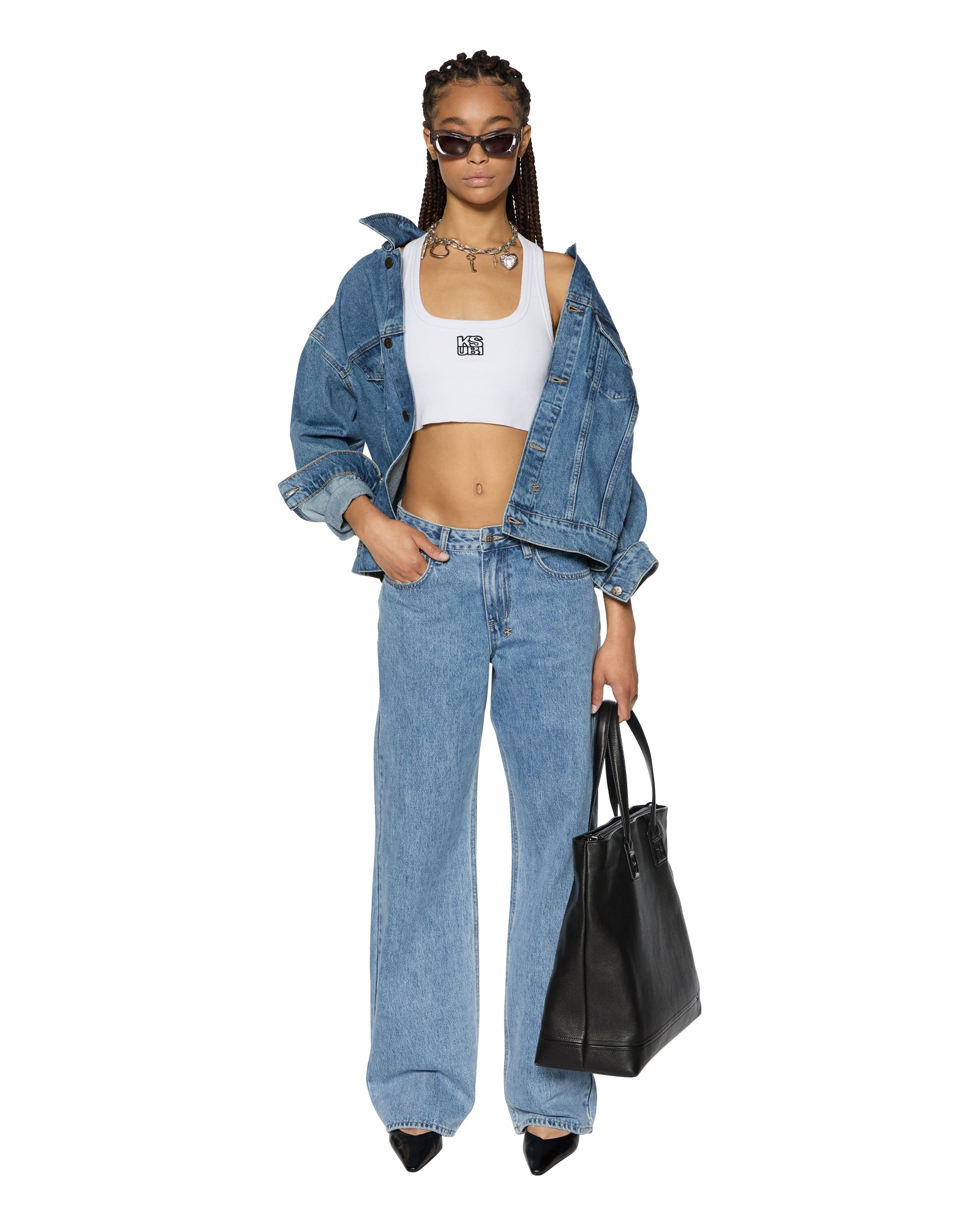 Low Rider Low Rise Jeans Heritage - Blue Denim | Ksubi