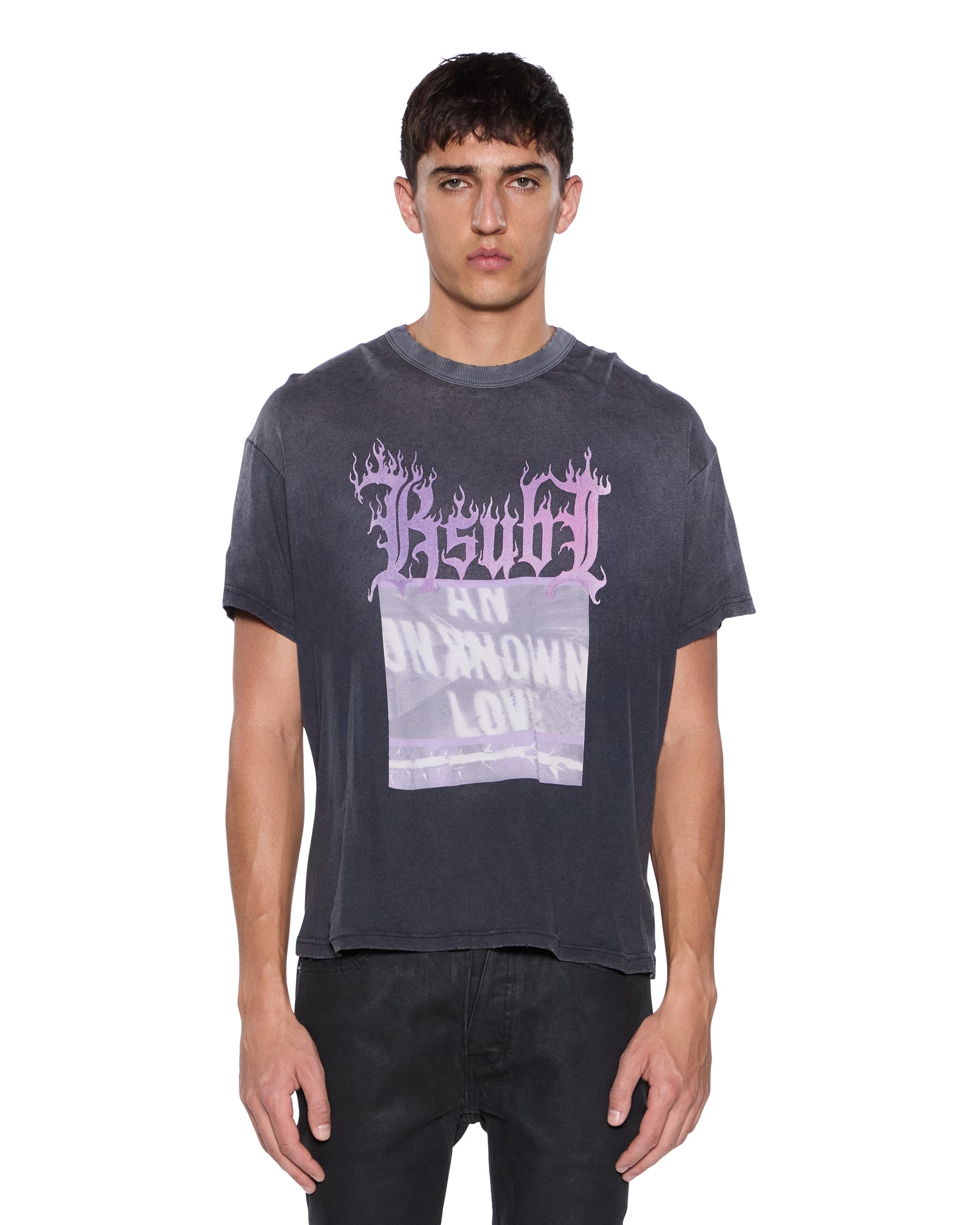 Mens Alter Sid Ss Tee Bleach Black Tees | Ksubi