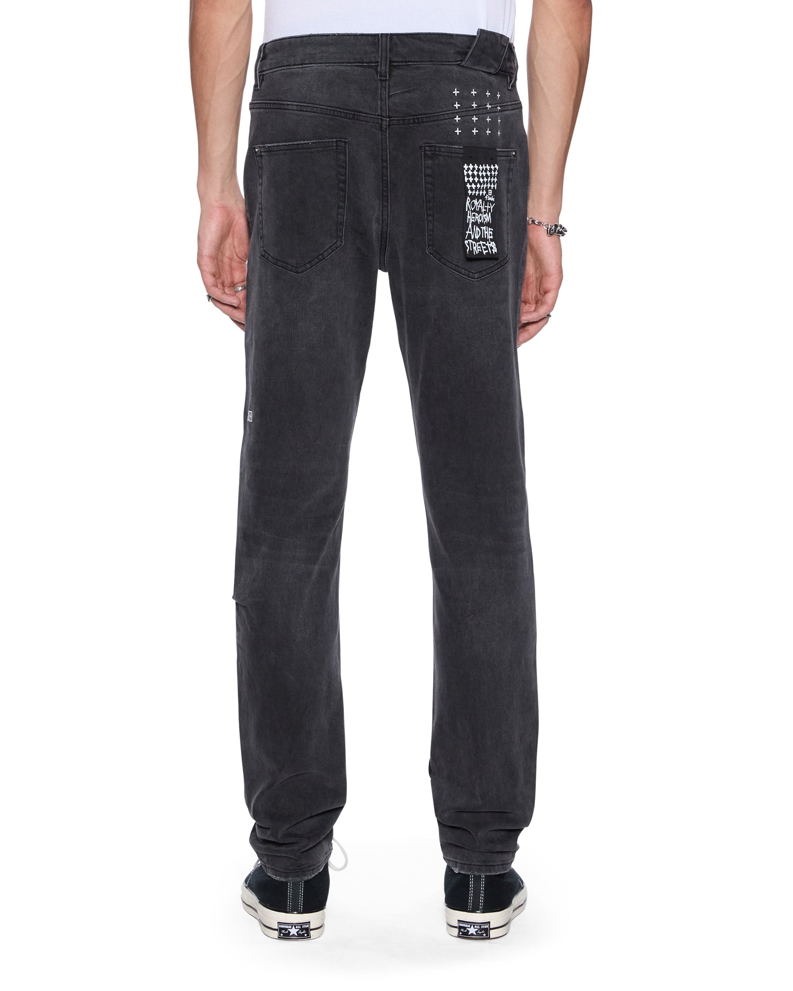 Mens Chitch Powder Grey Outfield Slim Denim Jeans | Ksubi